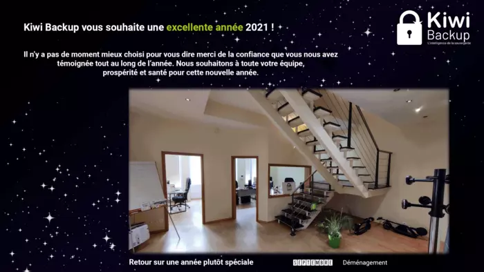 Toute l'équipe Kiwi Backup vous souhaite une bonne année 2021
